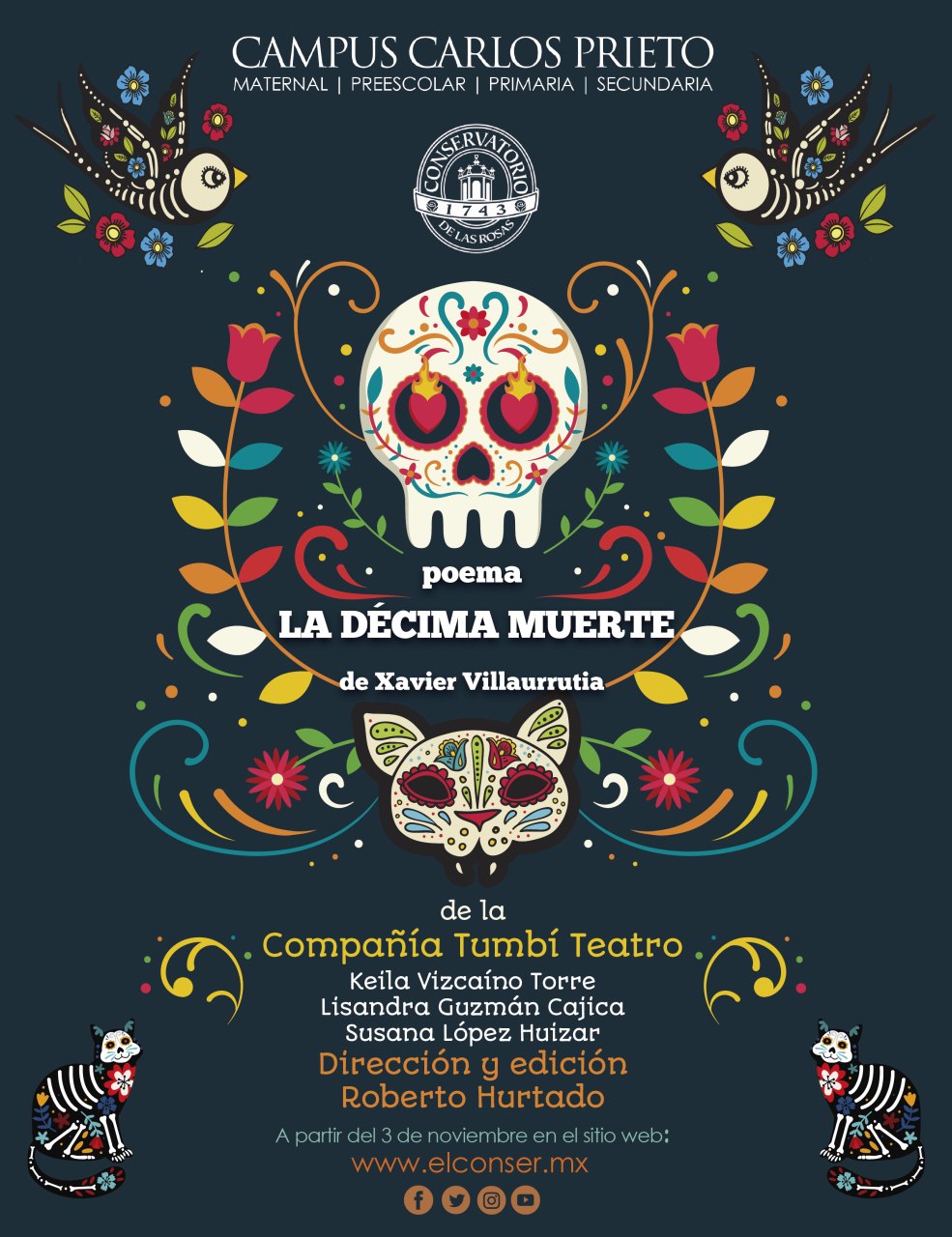 Poema “La décima muerte” - Conservatorio de las Rosas